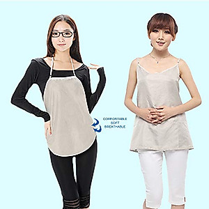 SUJUAN 79 by 59 Inches Silver Fiber Fabric RF/EMI/EMF/LF Blocking/Shielding Anti Conductive Stretch Fabric Suit for Making Pregnancy Clothes, Curtains, Sheets, Pillow, etc(Green)