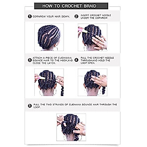 22-28 Inch Deep Wave Twist Crochet Hair Natural Synthetic Braid Hair Afro Curls Ombre Braiding Hair Extensions Hair ,C,1/piece/22 inch