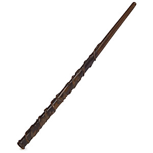 Wizarding World Harry Potter, 12-inch Magical Collector Hermione Granger Wand with Stand & Die-cast Icon, Magical Creatures Series