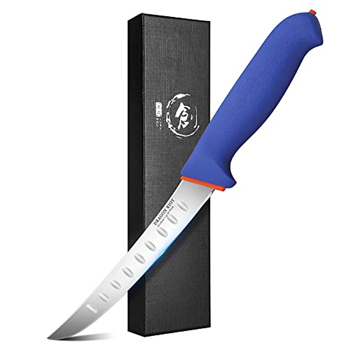 DRAGON RIOT Premium Boning Knife for Meat Cutting 6 Inch BBQ Brisket Meat Trimming Butcher Knife - Stainless Fish Fillet Turkey Carving Knife