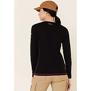 Ariat Women Flame Resistant Polartec PowerDry Top, Black, Large