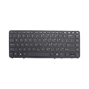 New Replacement Keyboard Compatible with HP Elitebook 850 G2 840 G2 840 G1 850 G1 ZBOOK 14 Keyboard Backlit Point US 736654-001 6037B0085601 731179-001