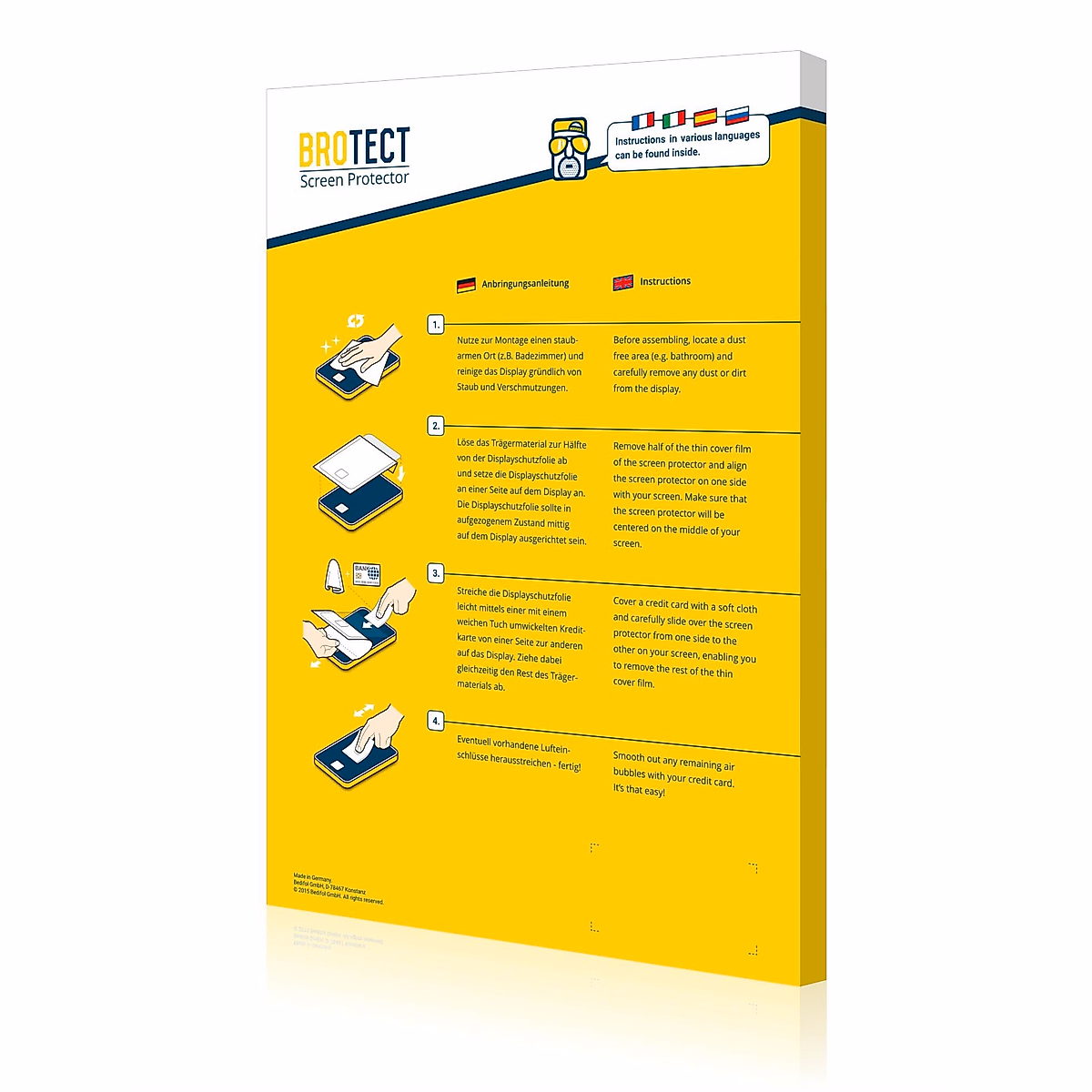 brotect AirGlass Glass screen protector for HP Prime, Extra-Hard, Ultra-Light, screen guard