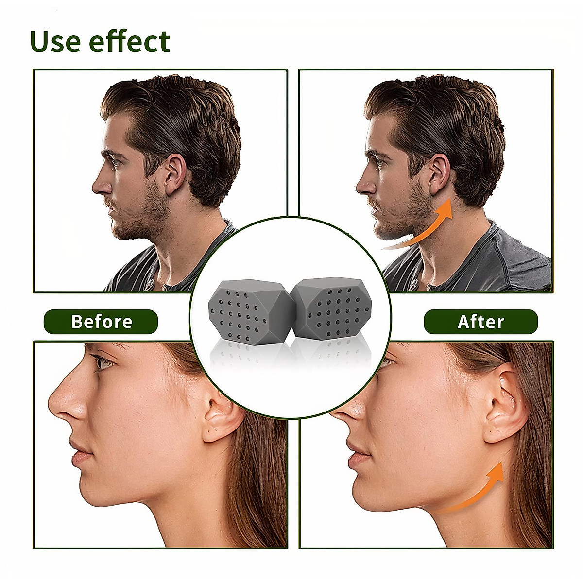 Jawrize Jaw Exerciser - Jawline for Sharp Jawline, Slim and Tone Your Face, Double Chin Reducer Men Women, Face Slimmer, BPA Free Silicone Excersize Equipment, Workout Kit, Grey