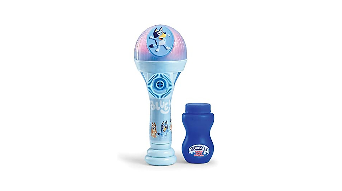 Bluey Dance Mode Bubble Machine & Microphone for Kids | Fun Bubble Toy