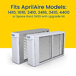 AprilAire 410 Replacement Filter for AprilAire Whole House Air Purifiers - MERV 11, Clean Air & Dust, 16x25x4 Air Filter (Pack of 2)