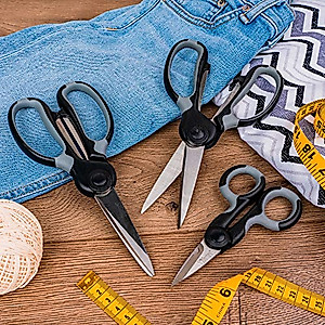 Titan Heavy Duty Scissors, Set of 3 Commercial Grade Shears, 8-inch Scissors & 5.5-inch Scissor Bundle