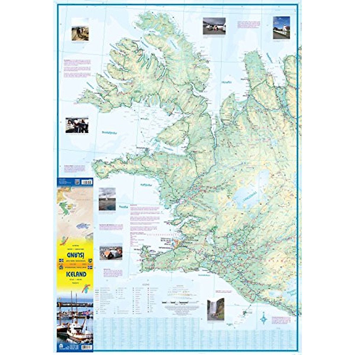 Iceland Travel Reference Map Waterproof 1:400K
