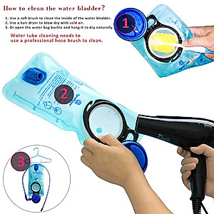 Hydration Backpack, Lightweight Hydration Pack, Water Backpack Pack with 2L Hydration Water Bladder , Suitable for Men Women Kids Biking，Hiking，Camping, Cycling, Running, and Music Festival(Blue)