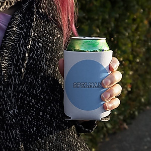 Spelman College Primary Logo Can Cooler - Drink Sleeve Hugger Collapsible Insulator - Beverage Insulated Holder