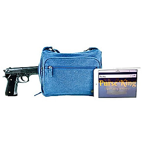 Purse King Magnum Blue Jean Concealed Carry Handbag