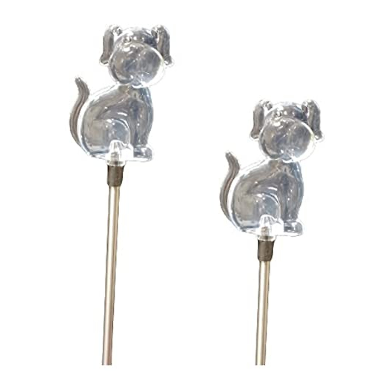 Starry Illuminate 2 PCS Solar Color Changing Cat Kitty Style Garden Stake Light
