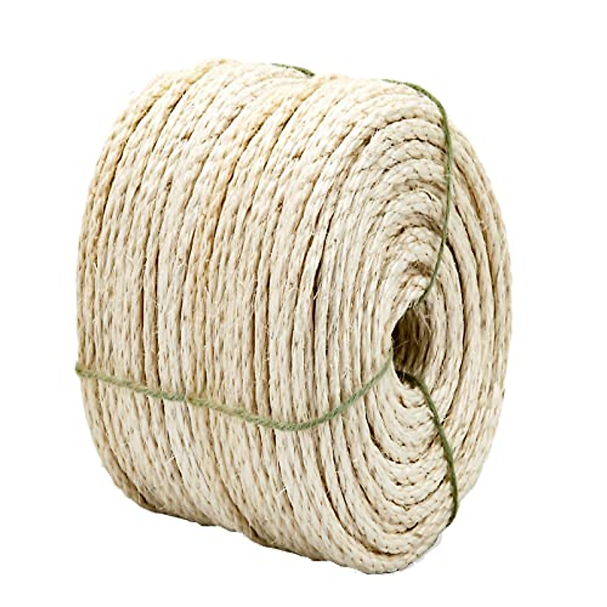 Cat Sisal Rope 164-Feet 4mm for Scratcher Repair and Replace Scratching Post, DIY Hemp Twine Rope for Cat Tree Tower Carpet Mat Kicker House, Pet Toy, and Crafts Gardening Home Decorating