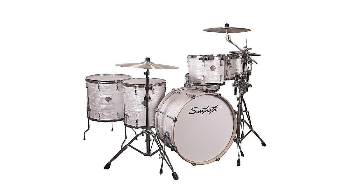 Sawtooth Command Series 6-Piece Drum Set - White Oyster | Powerful Sound