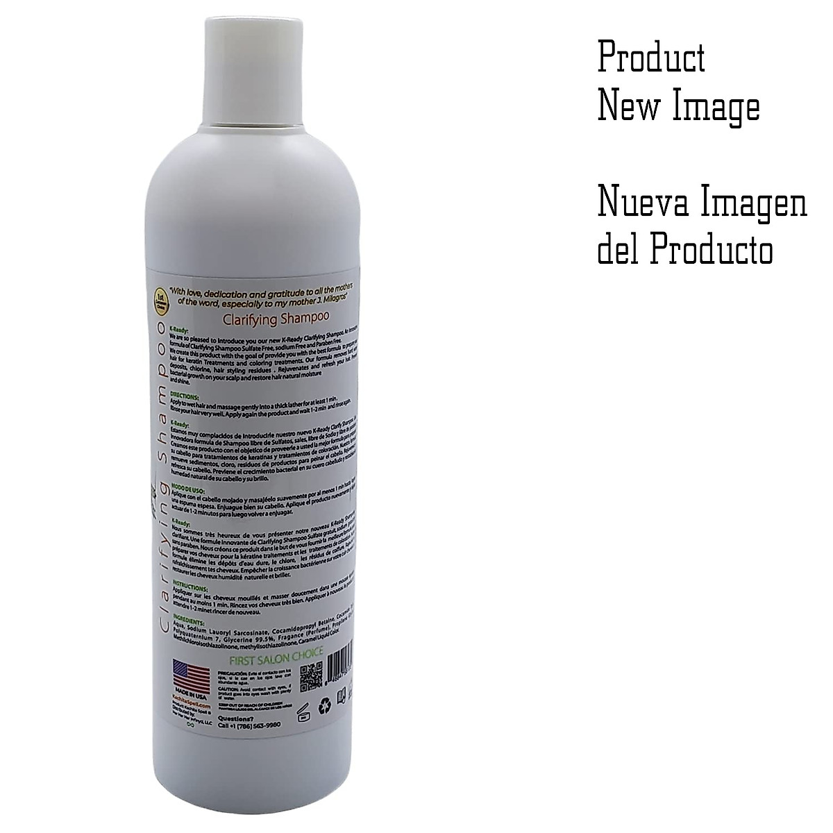 Kachita Spell Clarifying Shampoo Innovative Formula 16 fl oz (473ml) Made in USA