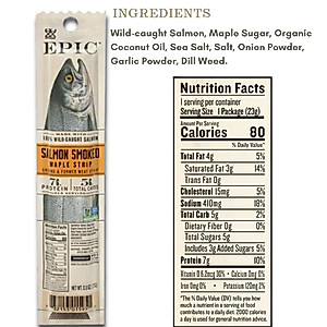 EPIC Strips Variety Snack - Wagyu Beef, Salmon & Venison 0.8 Oz (12 Pack)