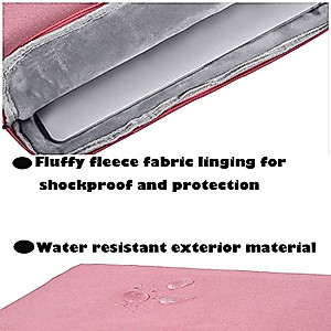 11-11.6-12 Inch Waterproof Laptop Sleeve Bag Compatible with MacBook Air 11.6/MacBook 12 Inch, Acer Chromebook R 11,HP Chromebook 11, Lenovo ASUS Samsung Chromebook 11.6 inch Notebook Tablet Case,Pink