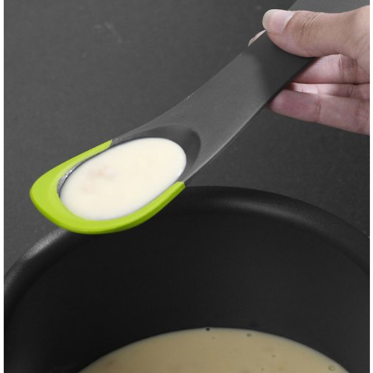 Joseph Joseph Uni-Tool 5-In-1 Utensil Slotted Solid Spoon Spatula Turner Slicer Kitchen All-In One Space Saving, Gray 12 long