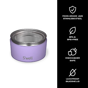 S'well Stainless Steel Food Canister Set Of Three, 10oz, 16oz, and 24oz, Pastel Paradise, Single Walled Durable Construction, BPA Free, Dishwasher Safe