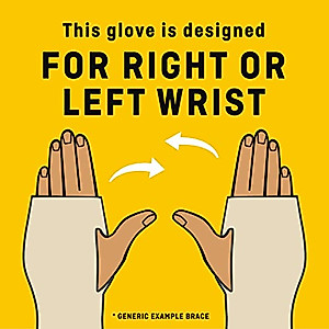 FUTURO Hand and Wrist Compression Glove, Provides Support and Compression to Arthritic and Painful Hand Joints, Small/Medium, Beige