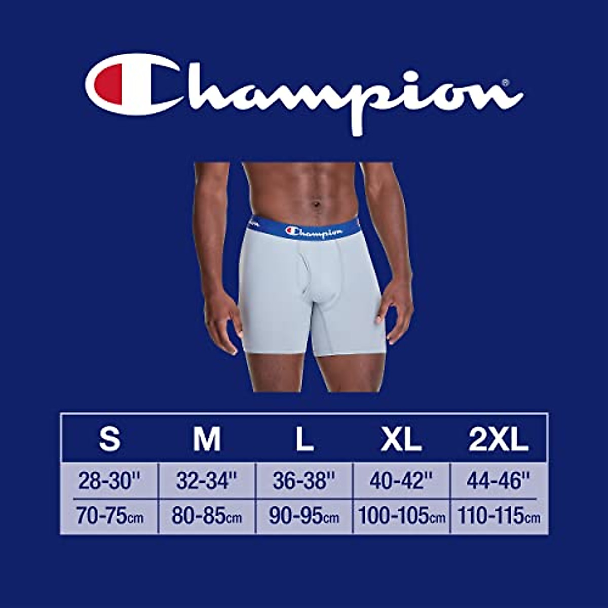 Champion Men's Underwear Boxer Briefs, Everyday Active, Lightweight Stretch, Multi-Pack, Black with Script Logo/Electric Cyan/Scarlet-3 Pack, Small