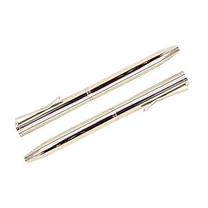 Eric Scott 3.35" Mini Pens for Pocket, Wallet, Checkbook, Passport or Purse, (2-Pack)