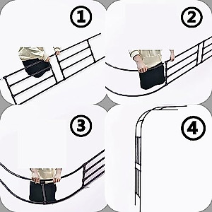 Half Side Wall Mounted Garden Archway,Half Arch Rose Arch,Pergola Climbing Aid Trellis Archway for Climbing Plants,Half Rose Arch for Indoor,Outdoor,Garden Lawn,Wedding (Color : White, Size : 0.6X24