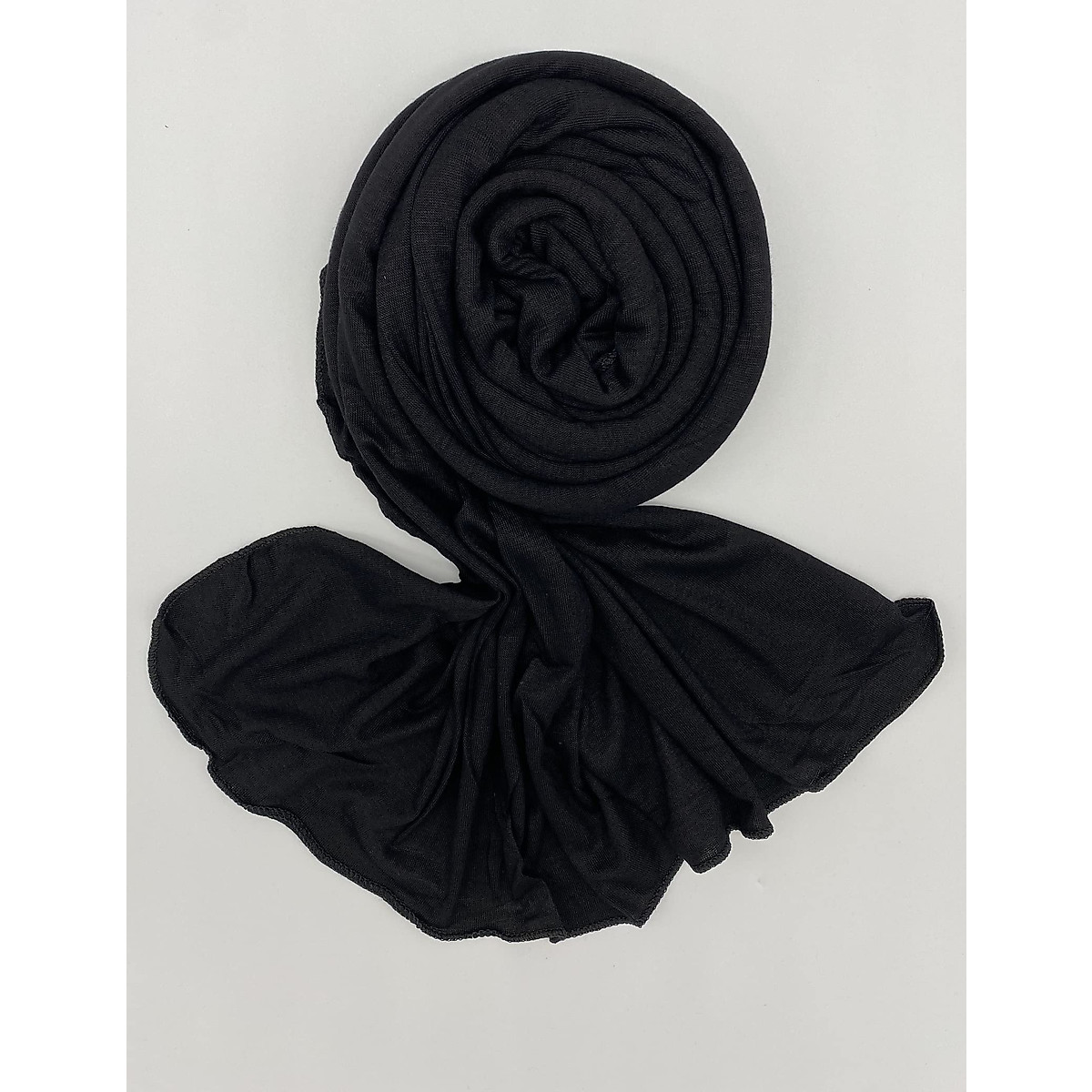 Txmout Hijab Scarfs for Women Premium Jersey Hijab Hijab for Women Muslim Cotton Hijab (Black)