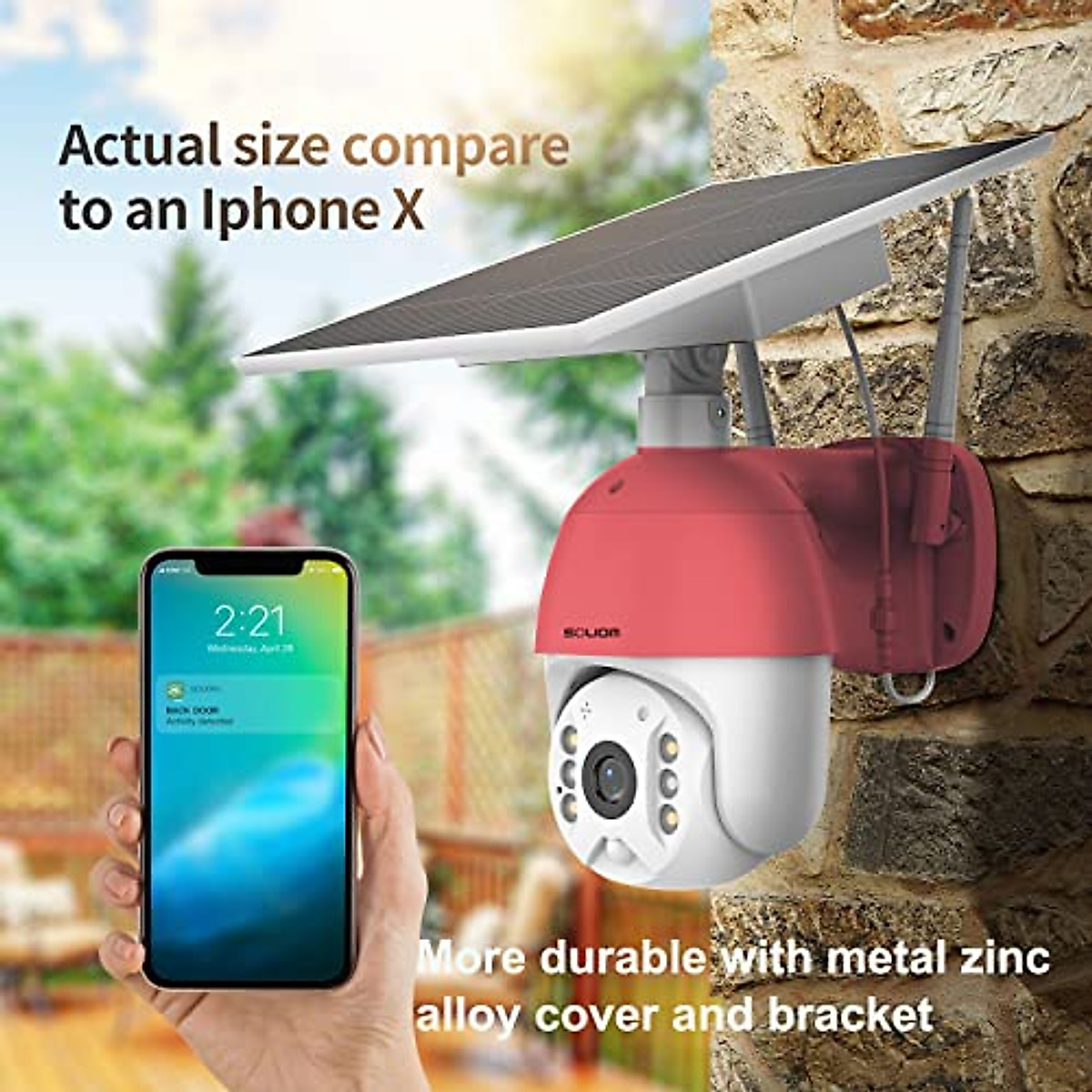 SOLIOM S600 Outdoor WiFi Camera - Solar Powered HD