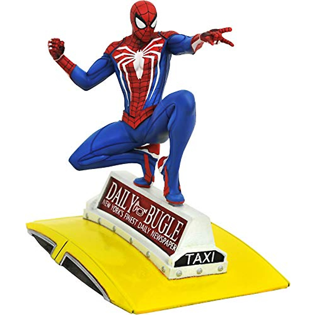 Marvel Gallery: Spider-Man on Taxi (Playstation 4 Version) PVC Figure, Multicolor, 9 inches