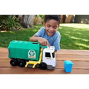 Matchbox 15-inch Recycling Truck, Lights & Sounds, Toy Cards for Kids Made from 80% ISCC-Certified Plastic* (*Mass Balance Approach)