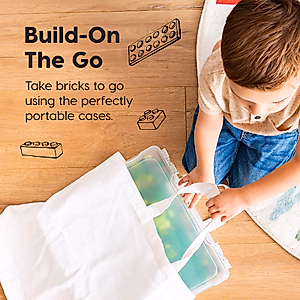 IRIS USA 3-Tier Scrapbook Storage Unit with Organizer Top, Fits 12" x 12" Papers, for Tools Office Art and Craft Supplies Desktop Organizer Built in Handle, White/Clear