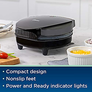 Oster CKSTOML2S-DM DiamondForce Electric Omelet Maker, Small, Black