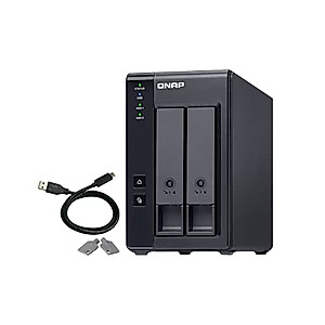 QNAP TR-002 2 Bay USB Type-C Direct Attached Storage (DAS) with Hardware RAID (Diskless) (TR-002-AMZ-US)