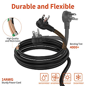 8 Outlet Long Power Strip, 2100J Surge Protector Heavy Duty 6FT Cord Wide Spaced and Wall Mount Metal Powerstrip for Home Office Garage Workshop