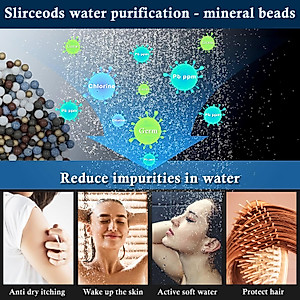 Slirceods Multi-Stage Shower Filter Replacement Compatible with FEELSO® Filtered Shower Head with Handheld,3 Pack