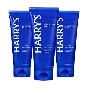 Harry's Hair Gel for Men, Hair Gel with Firm Hold & Polished Finish, 6.7 Fl Oz, 3 Pack