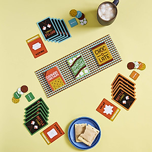 Chronicle Books S’Mores Wars: The Campfire Card Game of Snack Attacks (Competitive Card-Drafting Marshmallow Game for The Whole Family, Fast & Fun Food-Themed Card Game),Multicolor