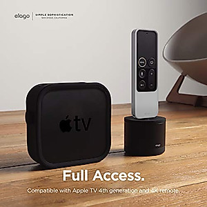 elago R4 Retro Apple TV Remote Case Compatible with Apple TV Siri Remote 1st Generation - Classic Controller Design [Non-Functional], Lanyard Included [US Patent Registered] (Light Grey)