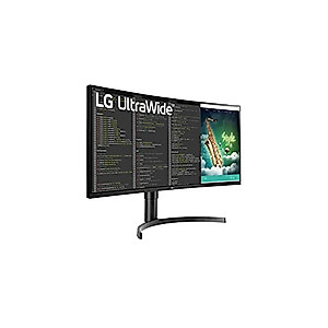 LG 35” 35BN75CN-B VA HDR QHD UltraWide™ Curved Monitor (3440x1440) with 100Hz Refresh Rate, 5ms(GTG), USB Type-C™, AMD FreeSync™, Dynamic Action Sync, Black Stabilizer, MaxxAudio® & Ergonomic Design