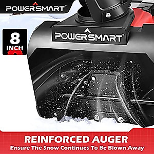 PowerSmart Snow Blower Gas Powered, 21 Inch Single Stage Gas Snow Thrower, 212CC Gasoline Engine Snowblower for Yard, PSSW21