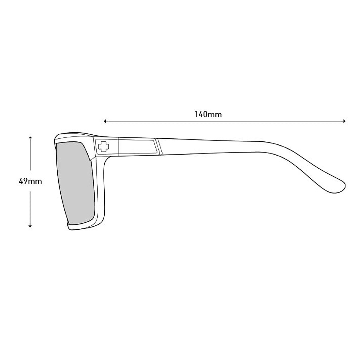 SPY Unisex-Adult Round Flynn Translucent Happy Gray Gunmetal Spectra, Multi, One Size