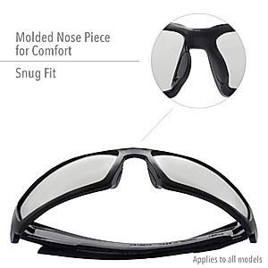 Honeywell Uvex Hypershock Safety Glasses, Brown Frame with Espresso Lens & HydroShield Anti-Fog Coating (S2961HS) 5.6 x 1.7 inch