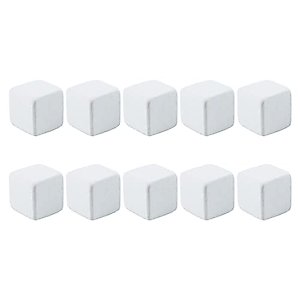 Mipcase Reptile Calcium 10pcs Professional Reptile Tank Substrate Calcium Cubes Safe Turtle Grinding Blocks (White) Aquarium