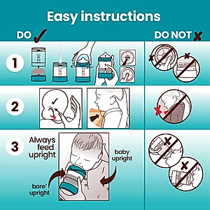 Bittylab Bare Air-Free 4oz Single. Anti-Reflux, Anti-Colic, Anti-Gas, Fuss or Sleep Troubles. 0-6 Months. Perfe-Latch for breastfed Babies & Easy-Latch for Bottle-fed Babies. Easy Instructions.