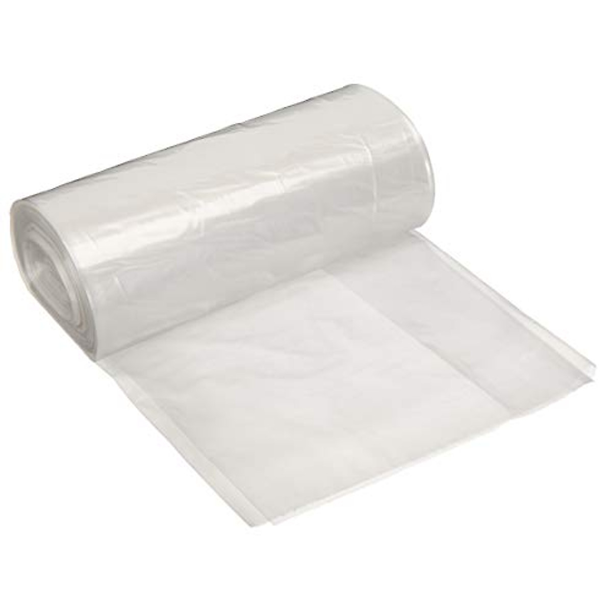 AmazonCommercial 95 Gallon Trash Bags 2.0 MIL Clear Commercial Garbage Bags - 61 x 68 Inches, 25-Pack