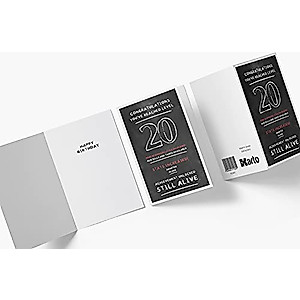20th Birthday Card for Him Her - 20th Anniversary Card for Dad Mom - 20 Years Old Birthday Card for Brother Sister Friend - Happy 20th Birthday Card for Men Women | Karto – Level Reached