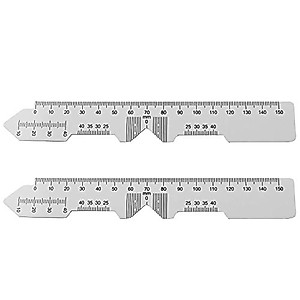 JCBIZ 2pcs Glasses Pupil Distance Ruler 150mm Eye Ophthalmic Tool for Accurate Measurement of Pupil Distance