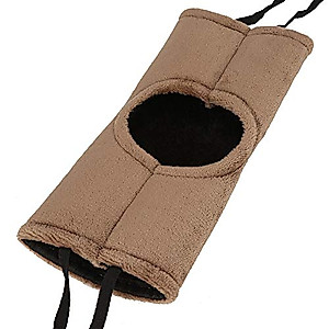 Fockety Pet Fun Tunnel, Non-Toxic with 2 Hooks Hanging Pet Tunnel, for Rabbit Ferret Hamster Guinea Pig