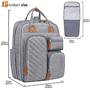 Pomelo Best Changing Backpack Diaper Bag Backpack, Multifunction Travel Baby Bag for Newborn Baby Gifts